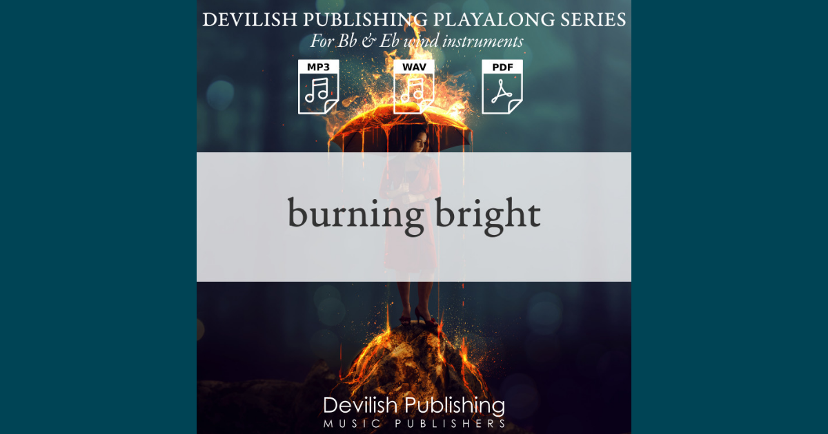 Burning Bright | Playalong Backing Track | Devilish Publishing